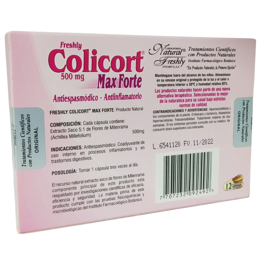 Colicort Max Forte 500 mg – Tienda Naturista Bukalad